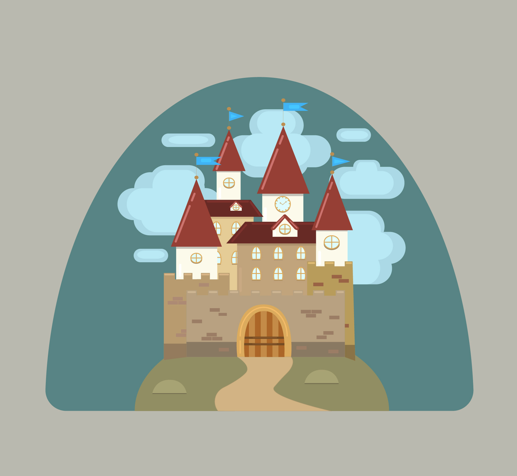 Castle of the Day by Jessica Vasi'lchuk on Dribbble