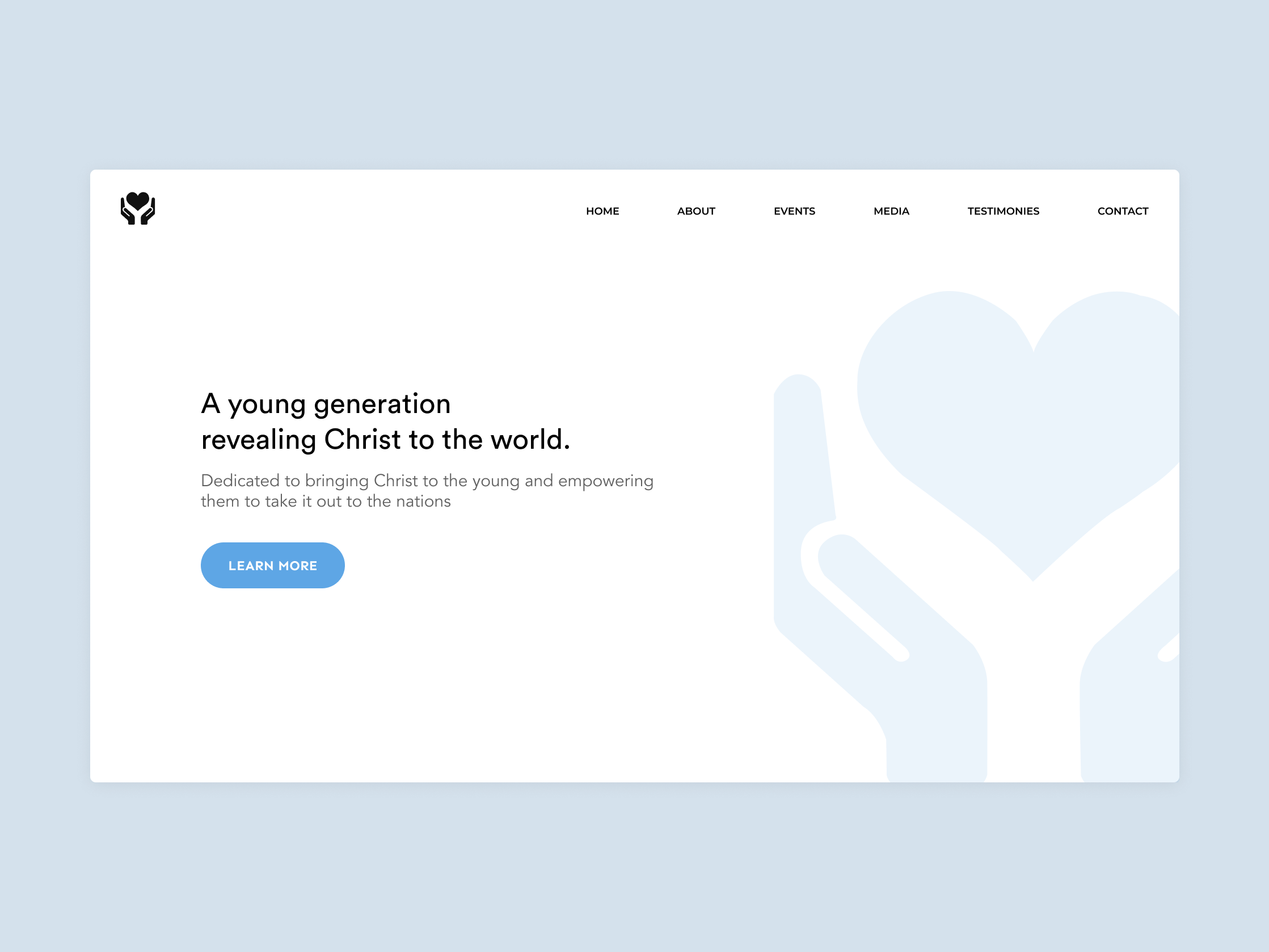 Ministry Landing Page by Moyi Abioye on Dribbble