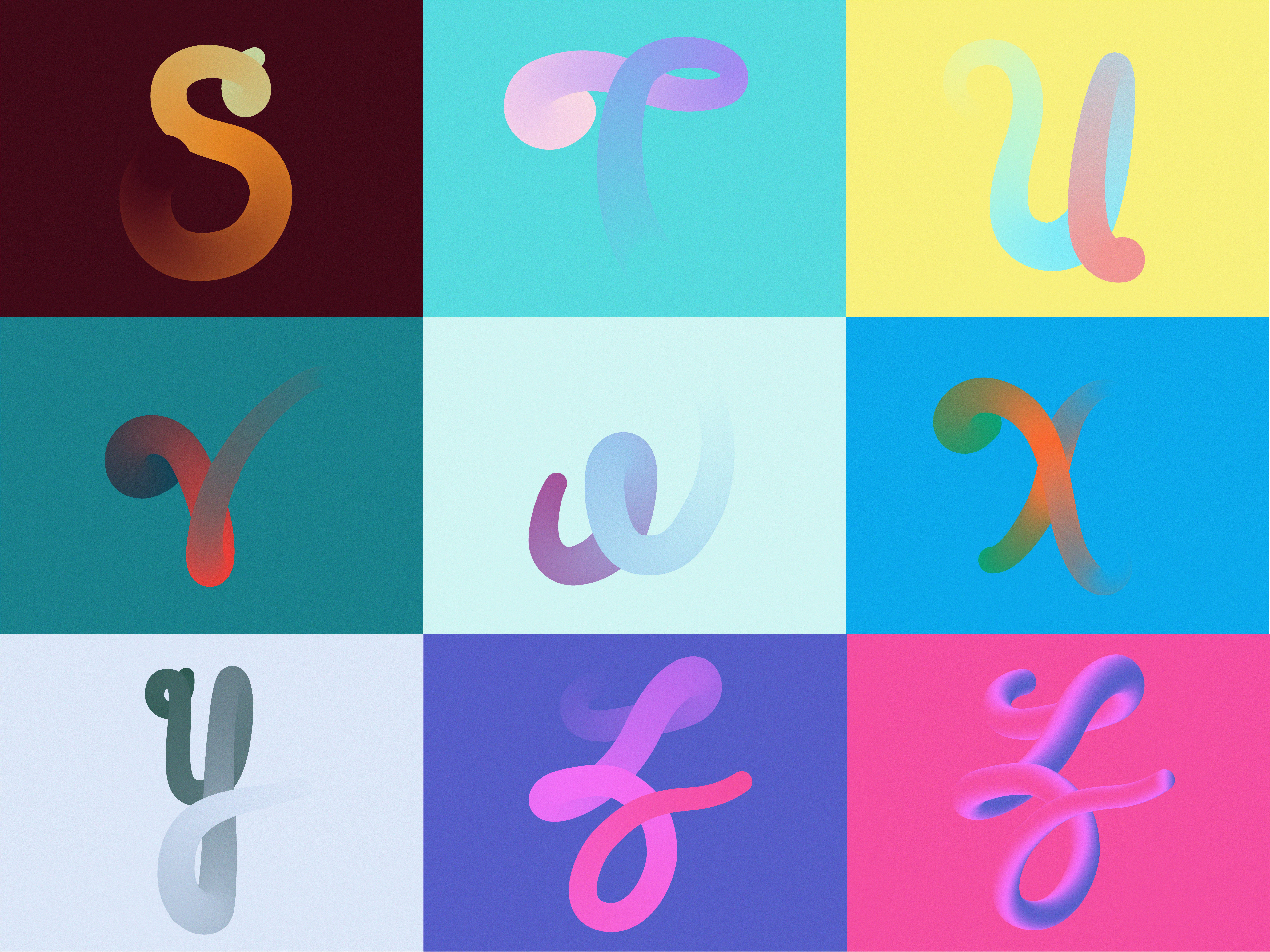 Alphabet 3/3 by Arnaud Brancourt on Dribbble