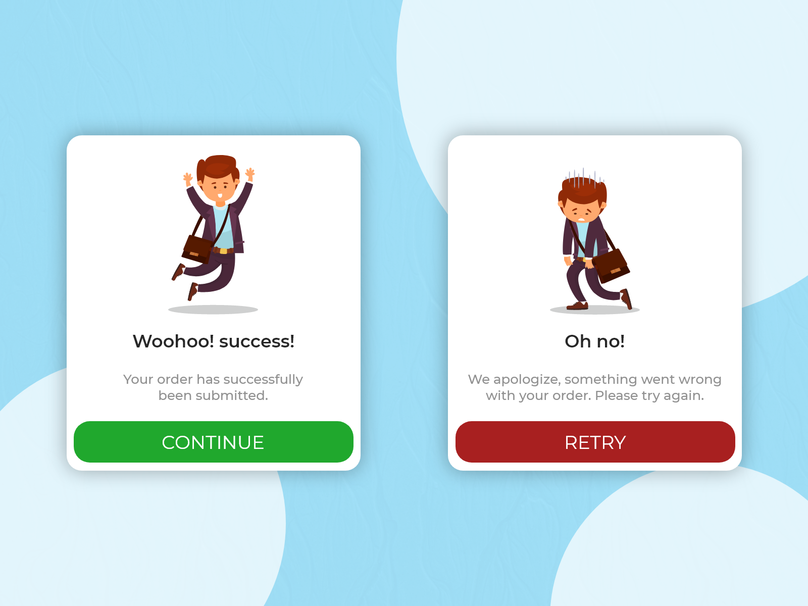 Flash Message - Error/Success by Ankit Chaudhary on Dribbble
