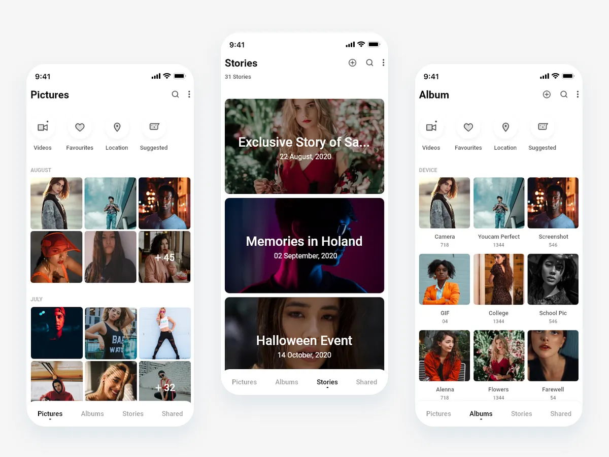 Gallery App designs, themes, templates and downloadable graphic ...