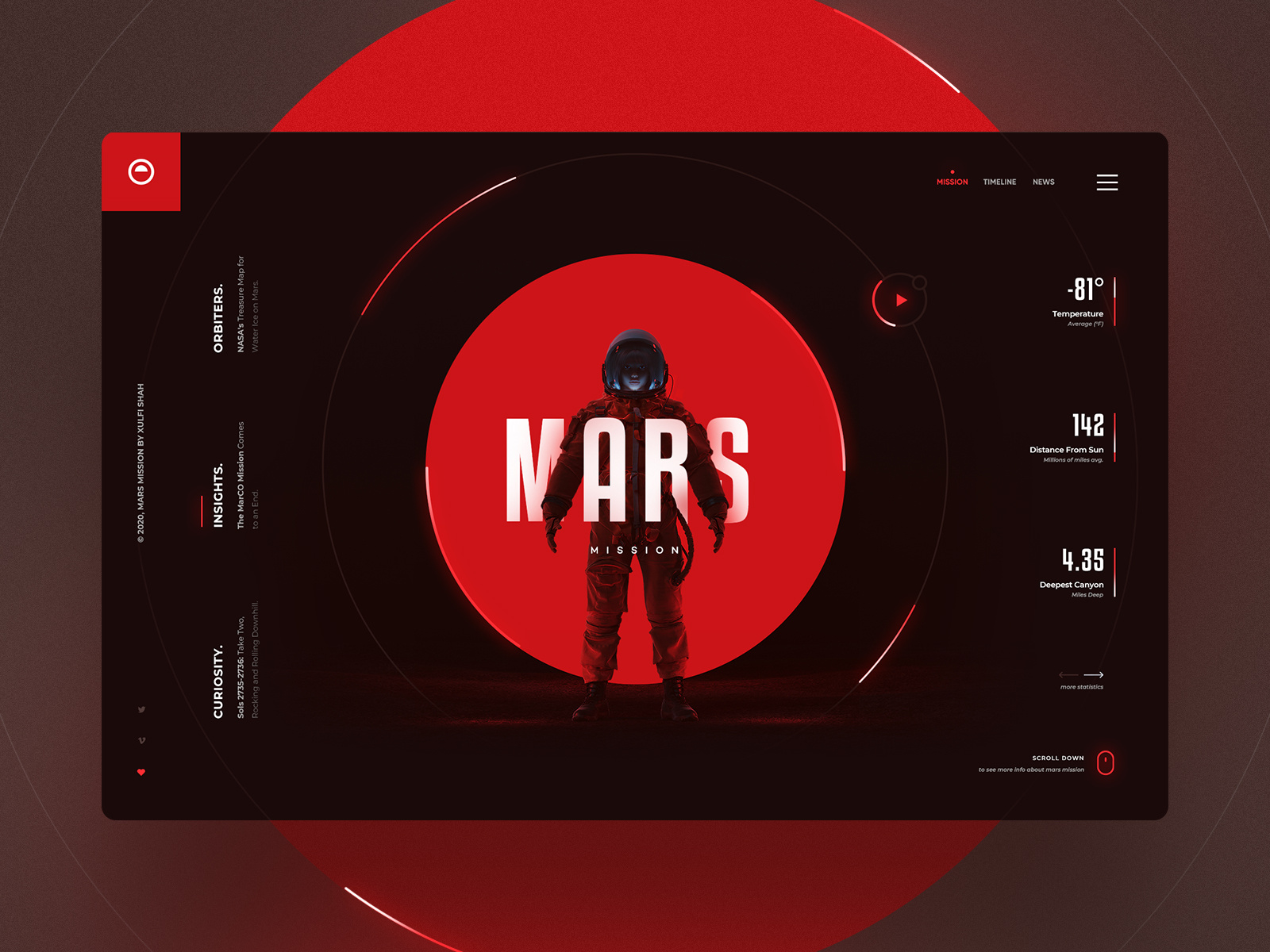MARS & BEYOND | Mars Missions by Xulfi Shah on Dribbble