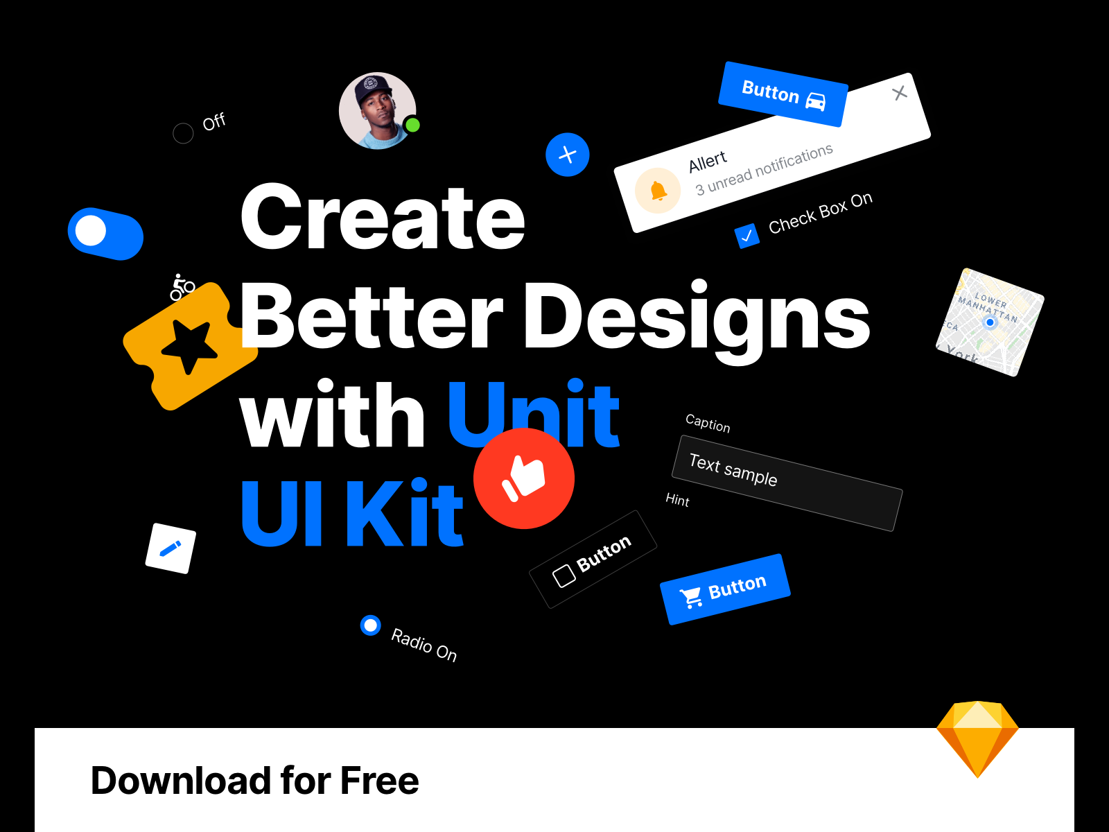 Unit – Free UI Kit by Max Schneider for Forpeople Studio on Dribbble