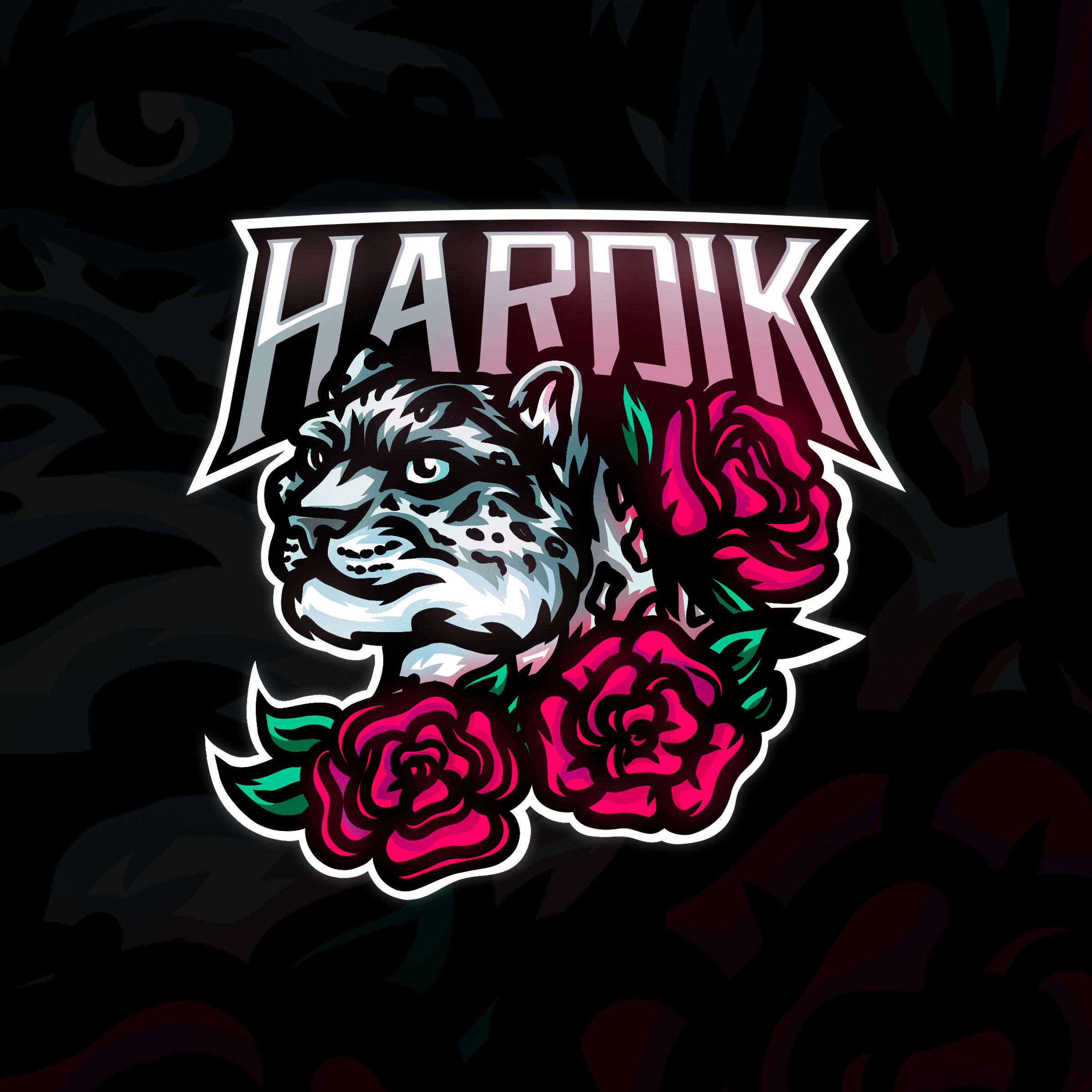 Snow leopard esports logo, mascot by lillouw on Dribbble