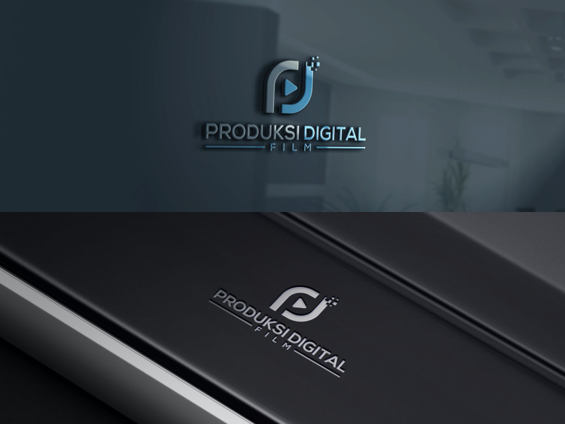 produksi digital film logo monogram by flowdesign6 on Dribbble
