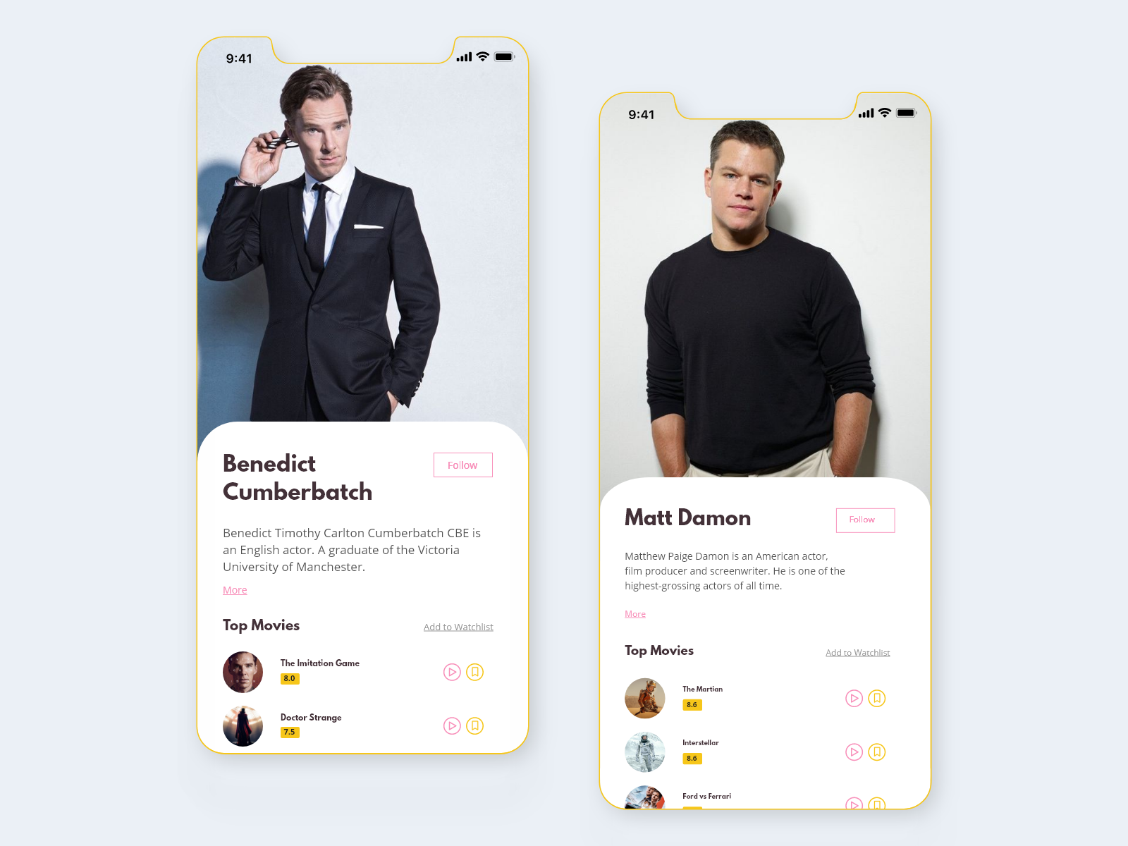 Profile Page Design - UI Challenge by Nitin Singhal on Dribbble