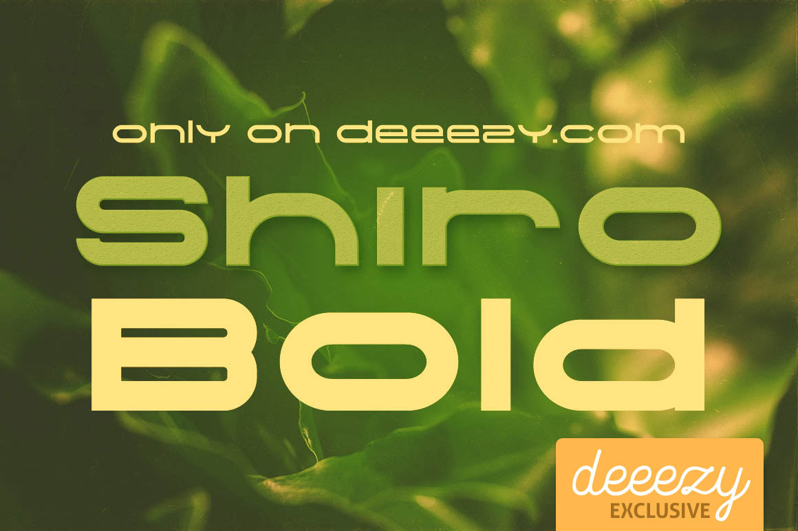 Shiro Bold Font - FREEBIE by Deeezy on Dribbble