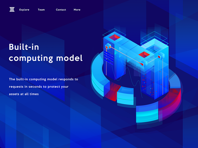built-in computer model by Nina Shi on Dribbble