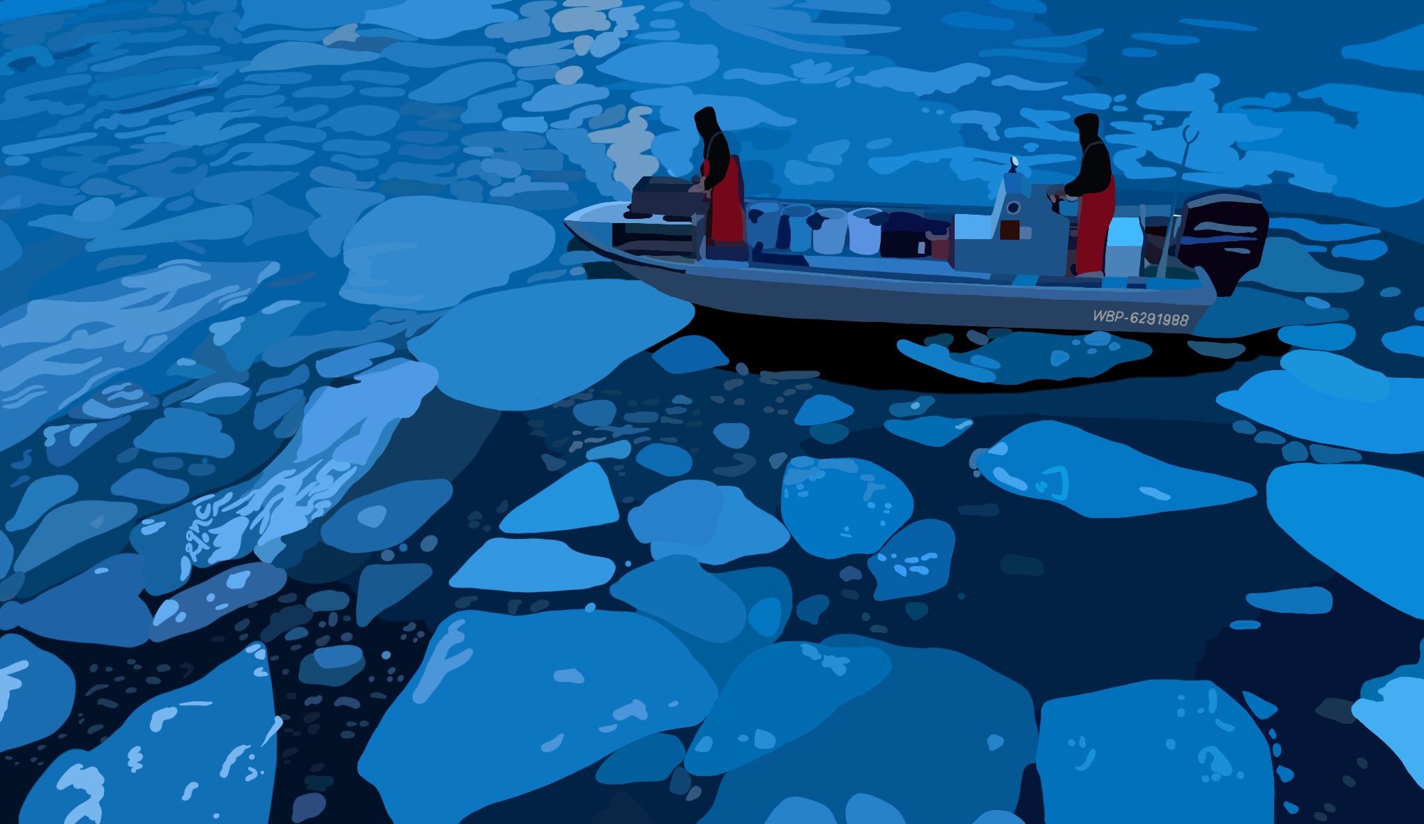 Boat Scene by Claudia O. on Dribbble