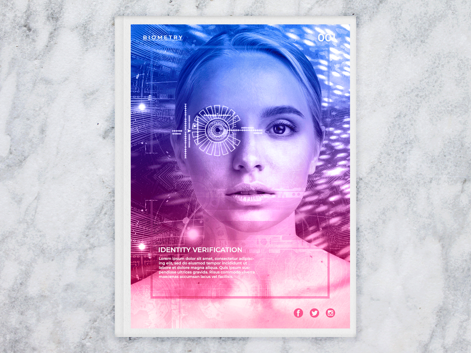Biometrics poster by Ewelina Krzyzanowska on Dribbble