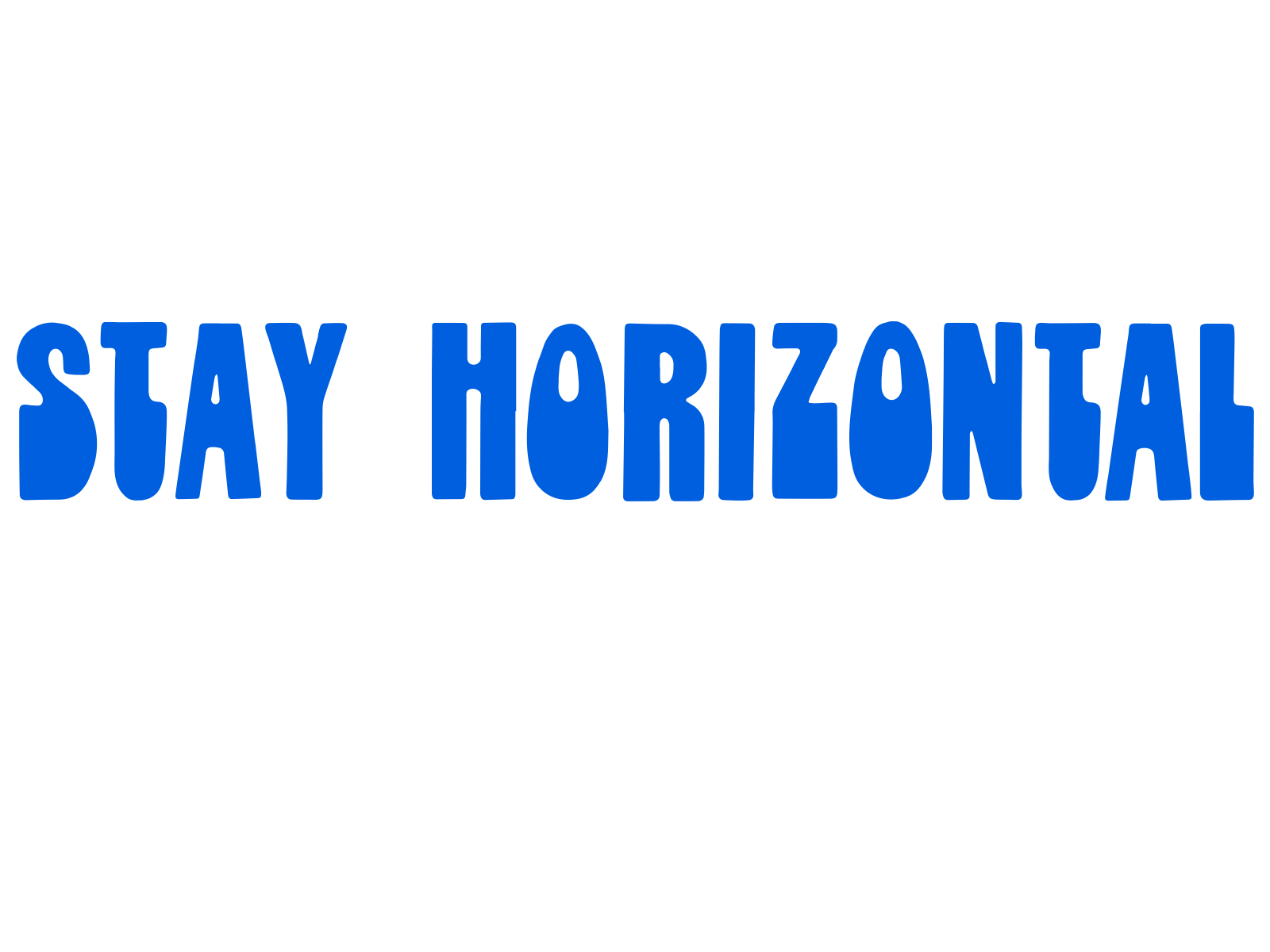 Stay Horizontal by Clark Hubert Guy on Dribbble