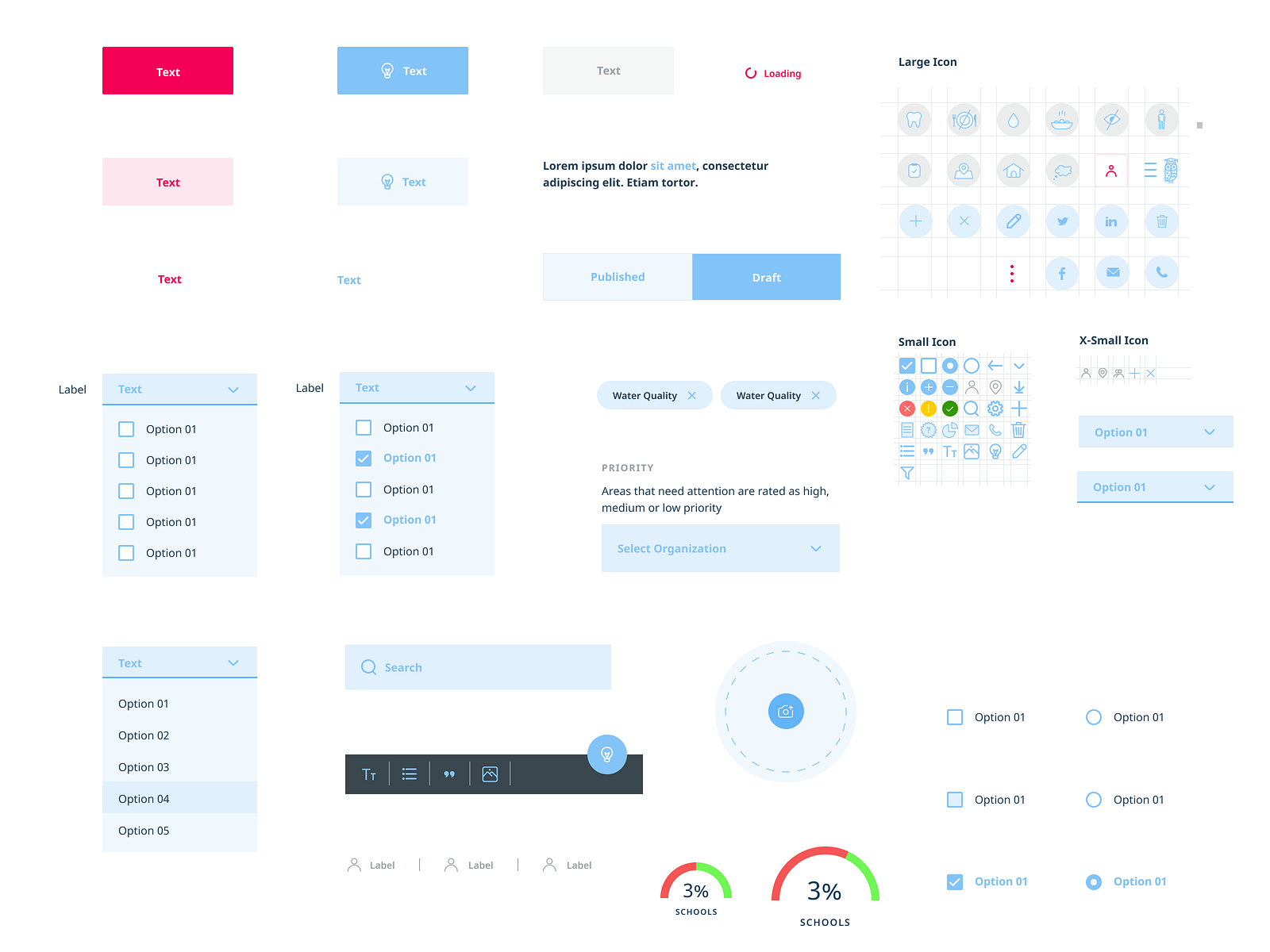 Knowledge Platrform UI Component Library by Sheneille Patil on Dribbble