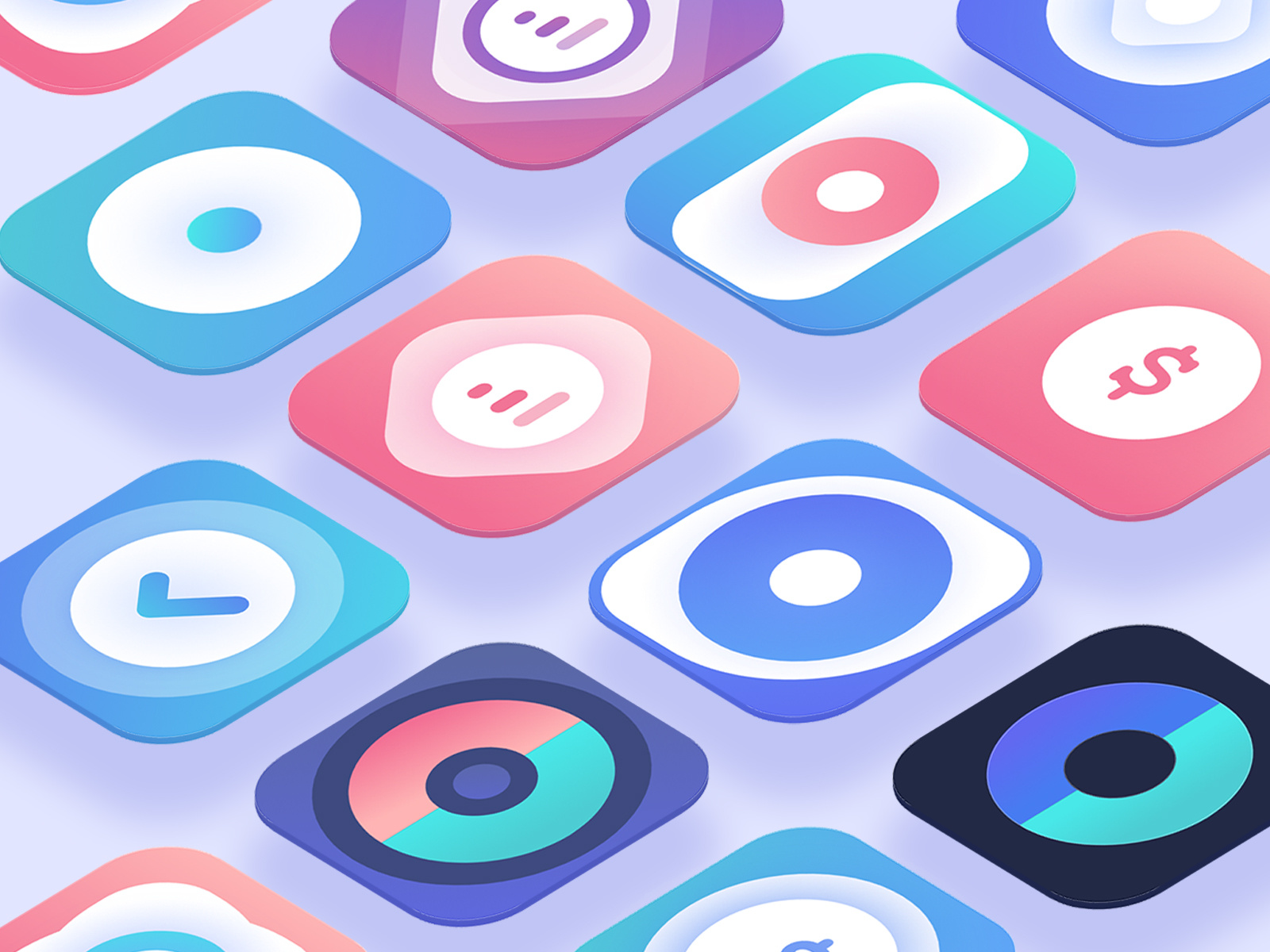 App Icons for Income Tracking UI Kit by Zhenya Karapetyan on Dribbble