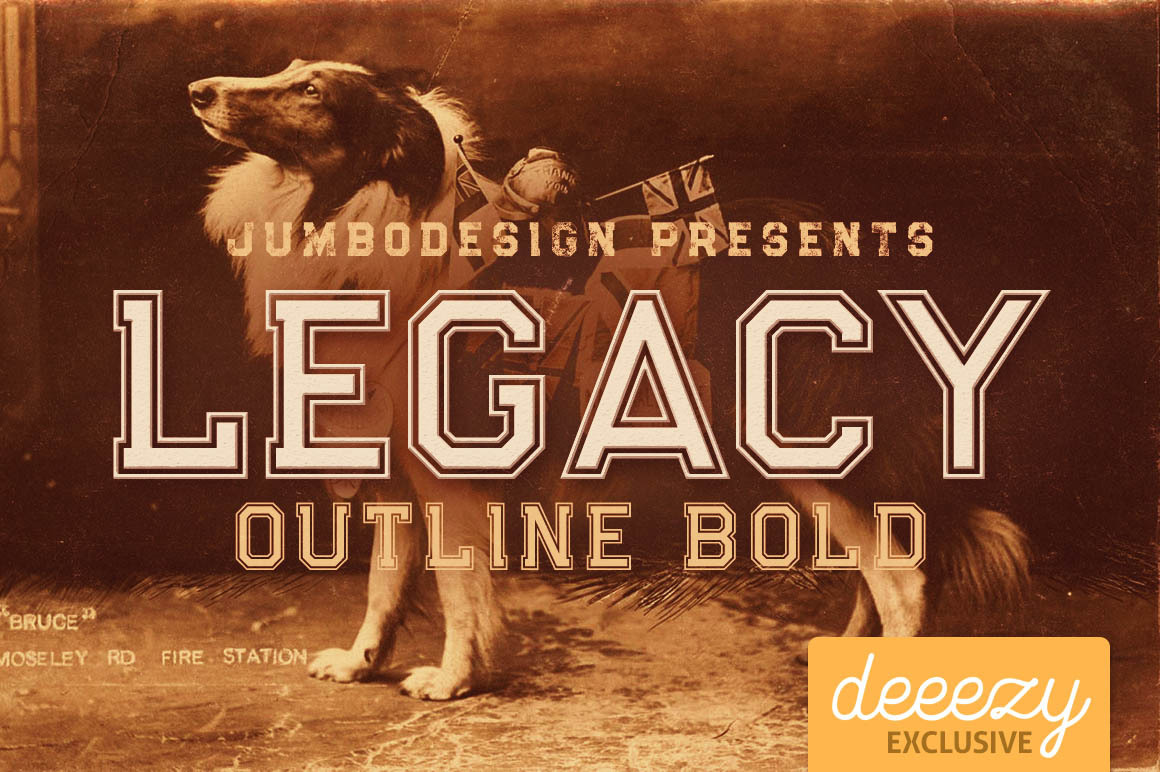 Legacy Outline Bold Font by Deeezy on Dribbble