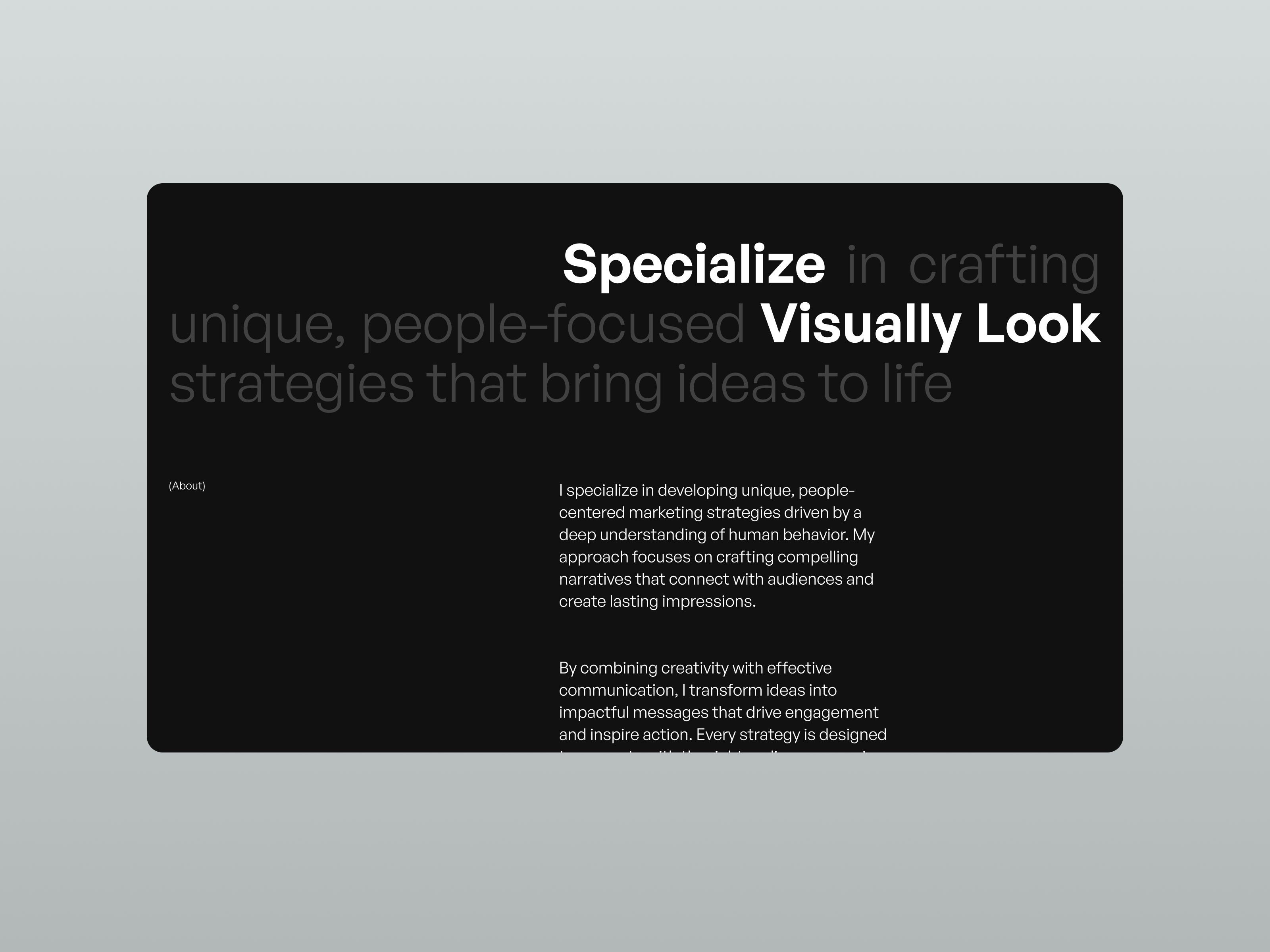 Hugo Dsgn - Personal Portfolio Website by Plainthing UI for Plainthing ...