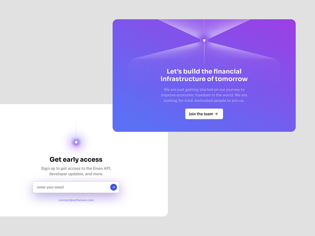 CTA sections by Nicolas Solerieu on Dribbble