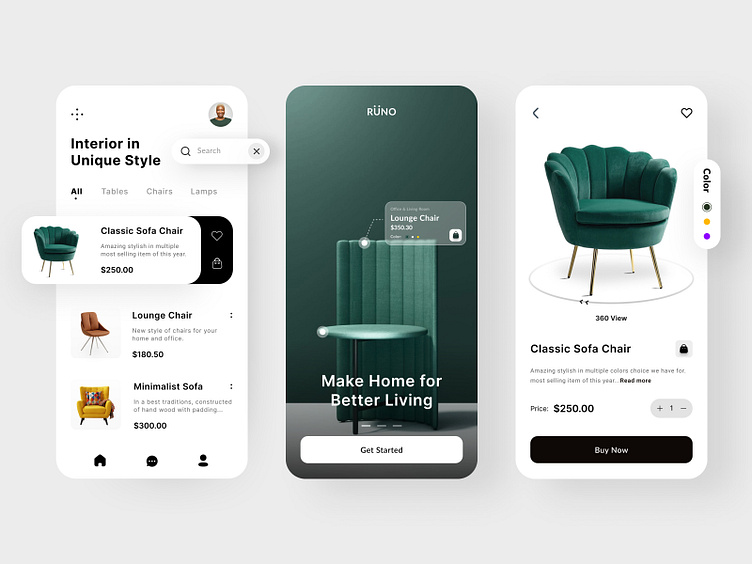 Interior Decor App Design by MQoS UI/UX for MultiQoS on Dribbble
