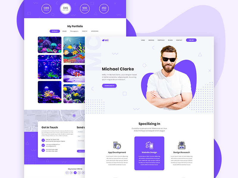 Personal Portfolio Website by Kaitlin Ro on Dribbble