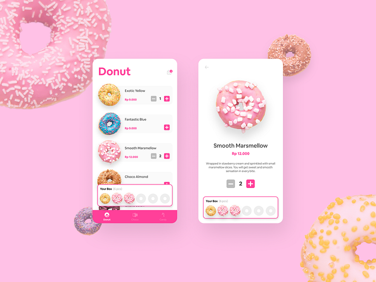 Donuts Store - Design Exploration by Rahmat Raditya on Dribbble