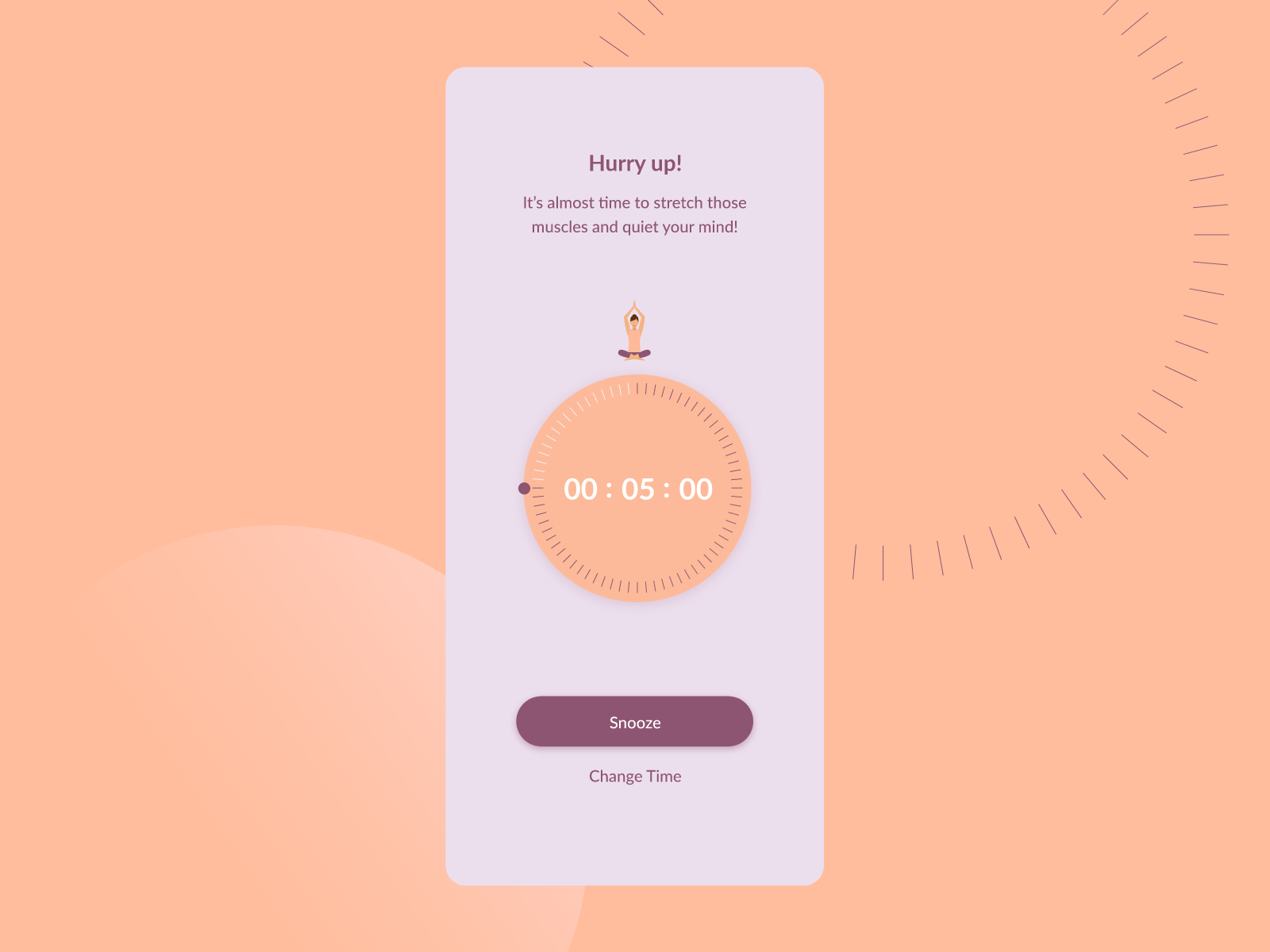 Yoga Countdown Timer by Rita on Dribbble