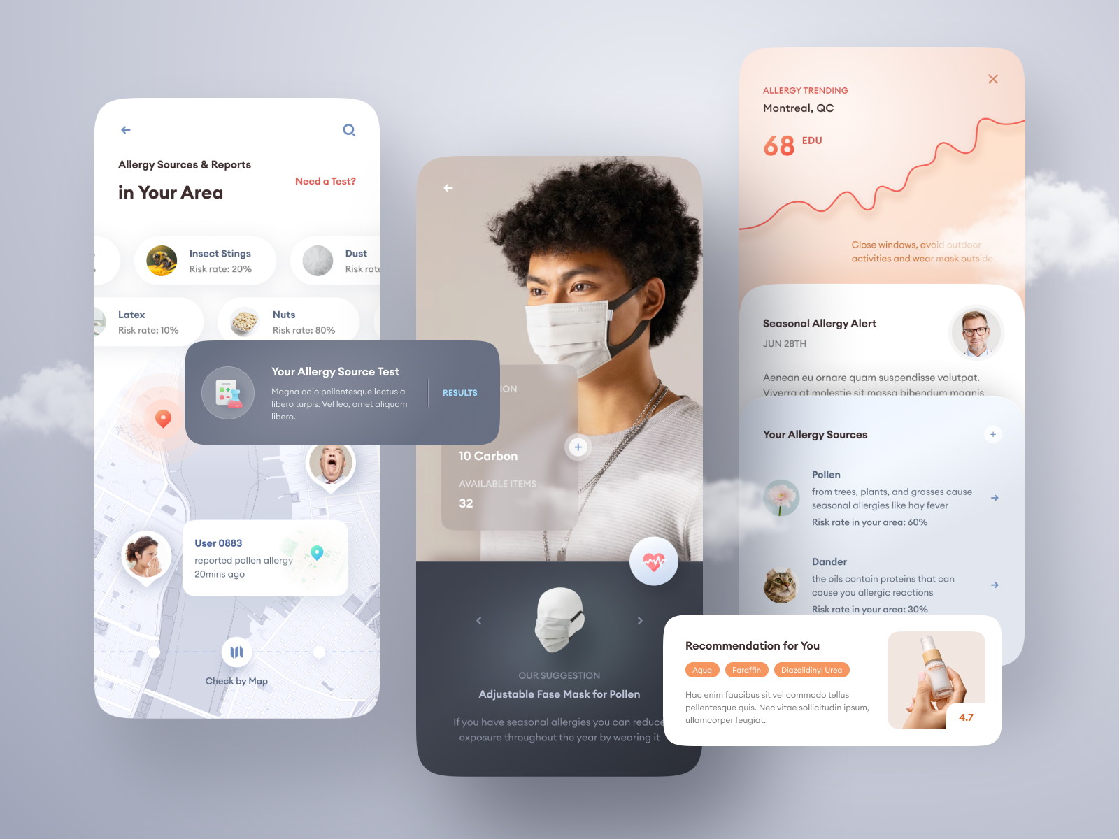 Allergy Sufferers App By Yi Li On Dribbble allergy-sufferers-app-by-yi-li-on-dribbble