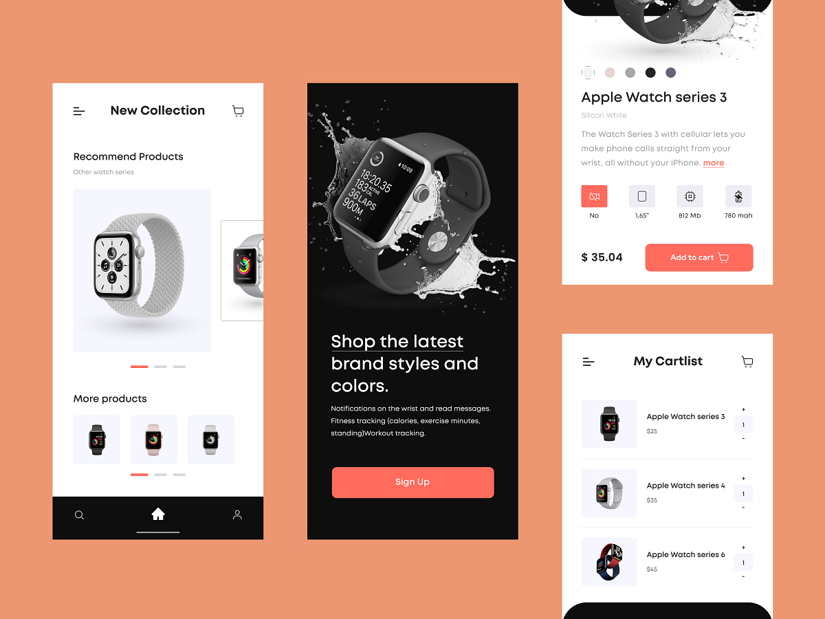 Smart Watch App - UI Design by Sharon Ahmed on Dribbble