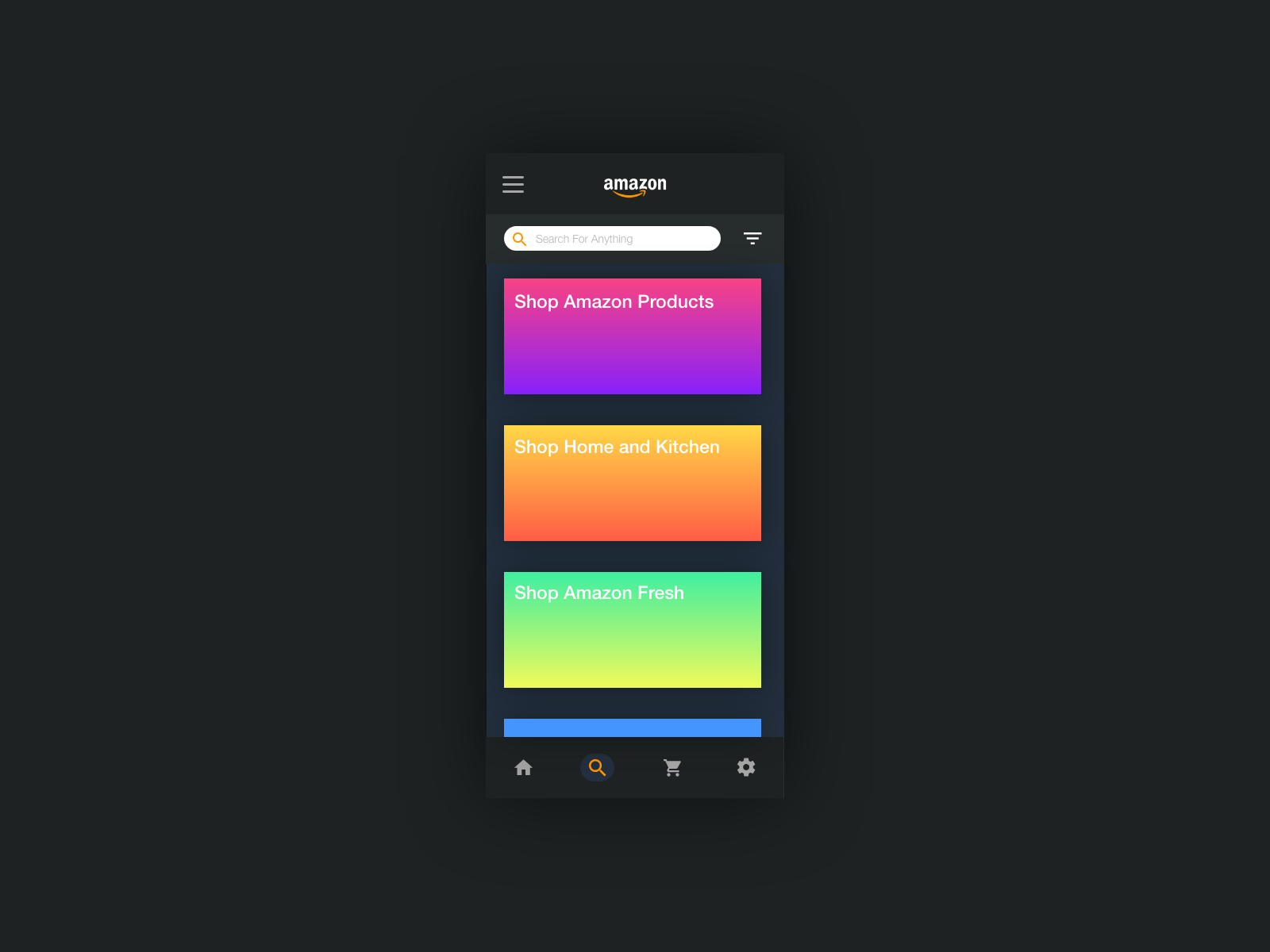 Amazon App UI by Hector Bat on Dribbble