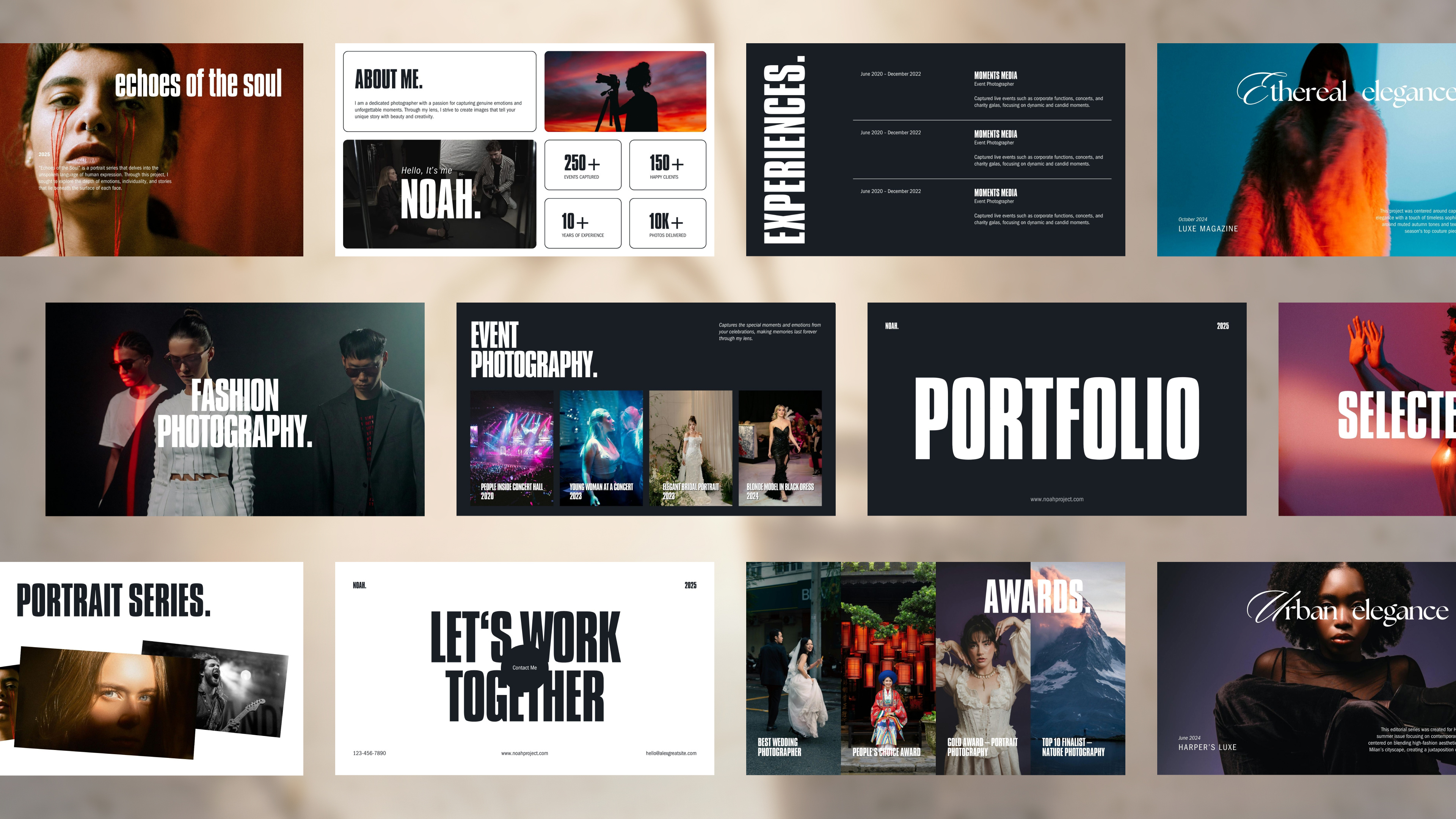 Portfolio Design - PowerPoint Templates by Calypsosky Project on Dribbble