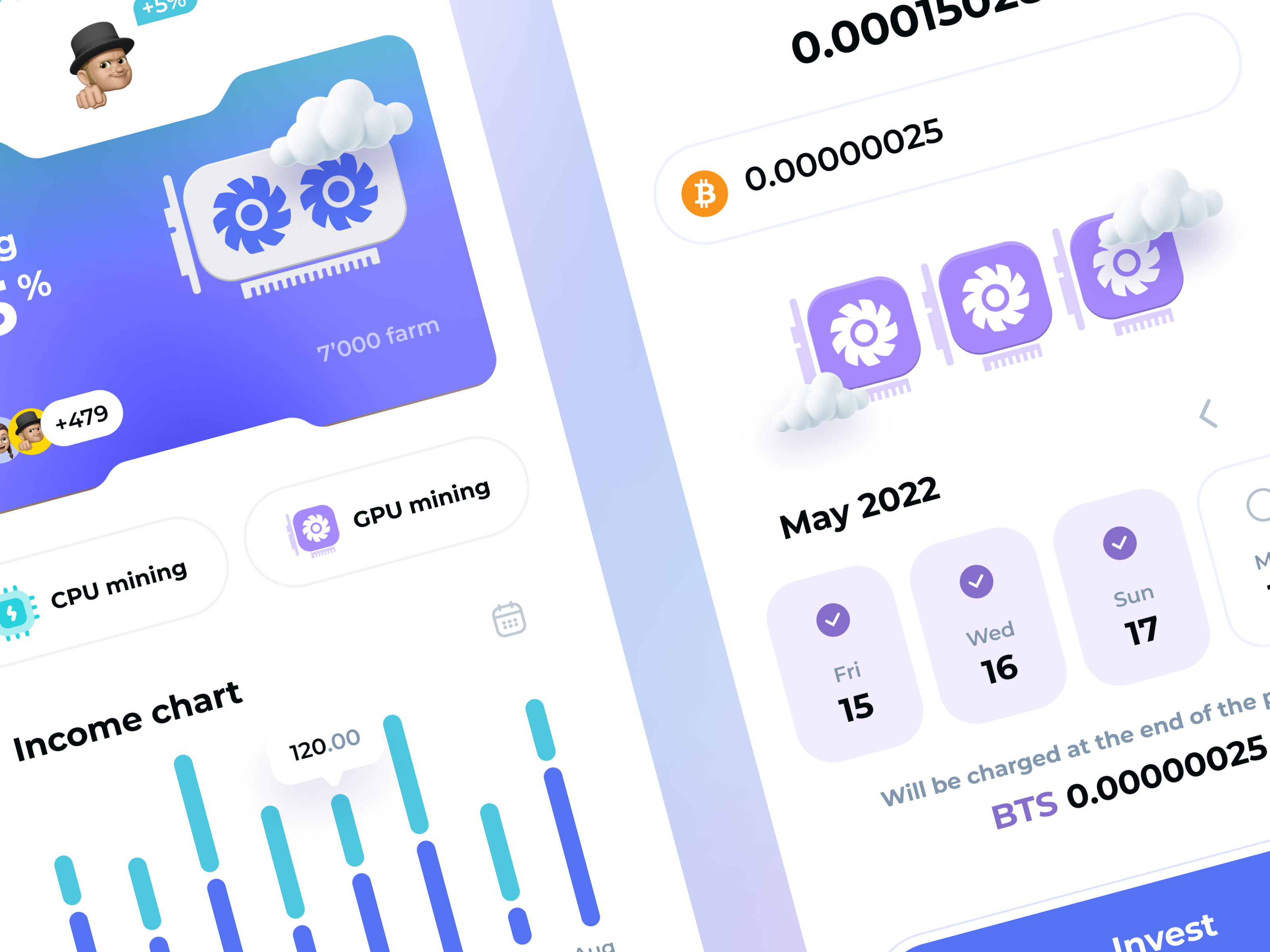Crypto Mining App by Bogdan Nikitin for NIKITIN 🇺🇦 on Dribbble