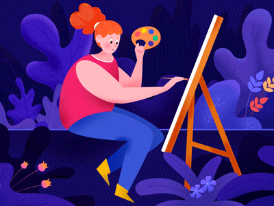 She Drawing by Anh Phạm on Dribbble