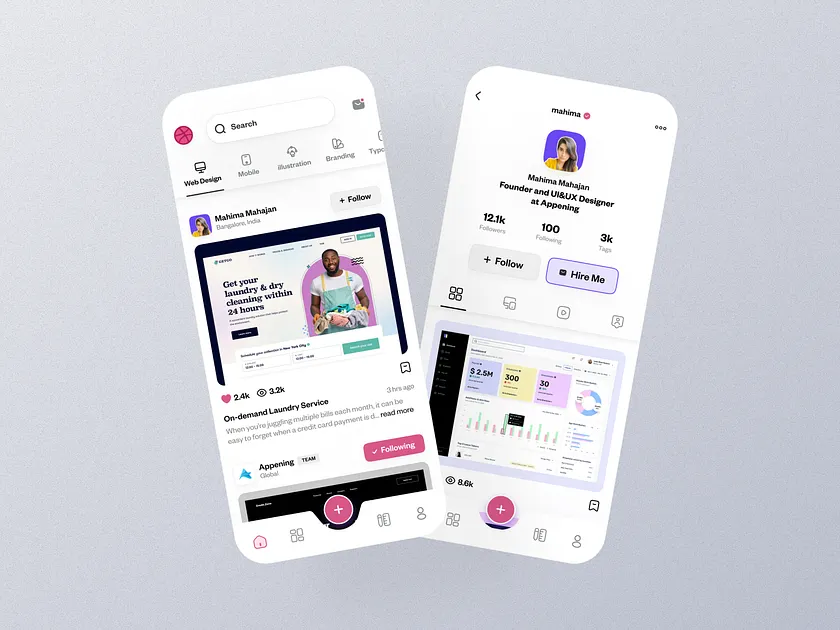 Profile Screen designs, themes, templates and downloadable graphic ...