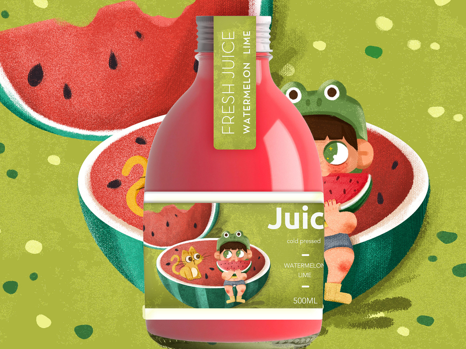 Would you like some watermelon juice？ by Sunia Cruise on Dribbble