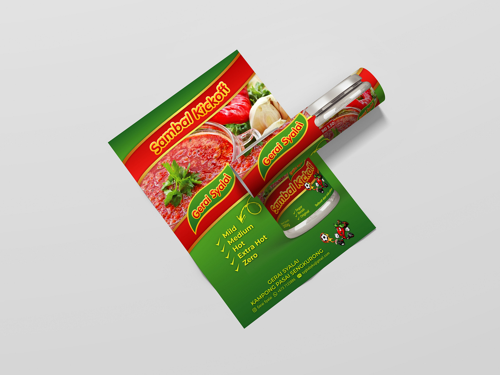 Sambal Kickoff Poster by Kad Printing on Dribbble