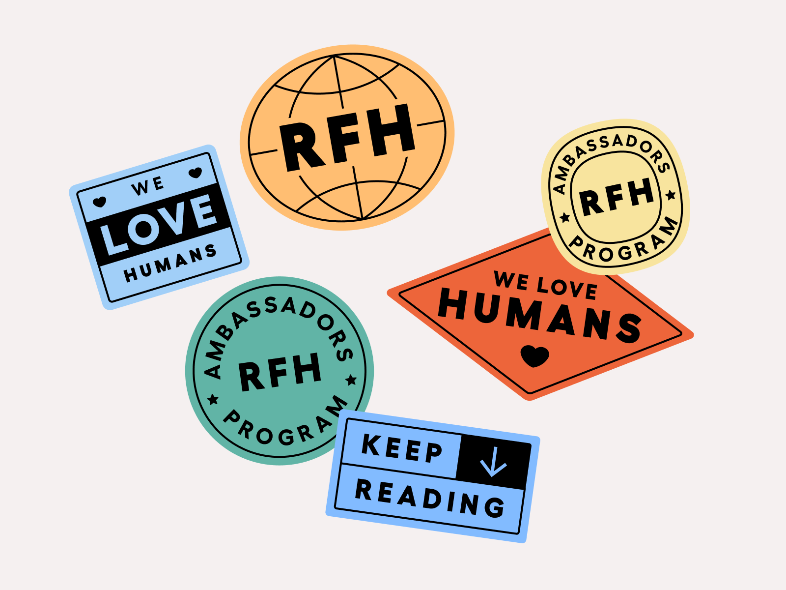 Resources for Humans stickers 👑 by Damien Da Costa for Lattice on Dribbble