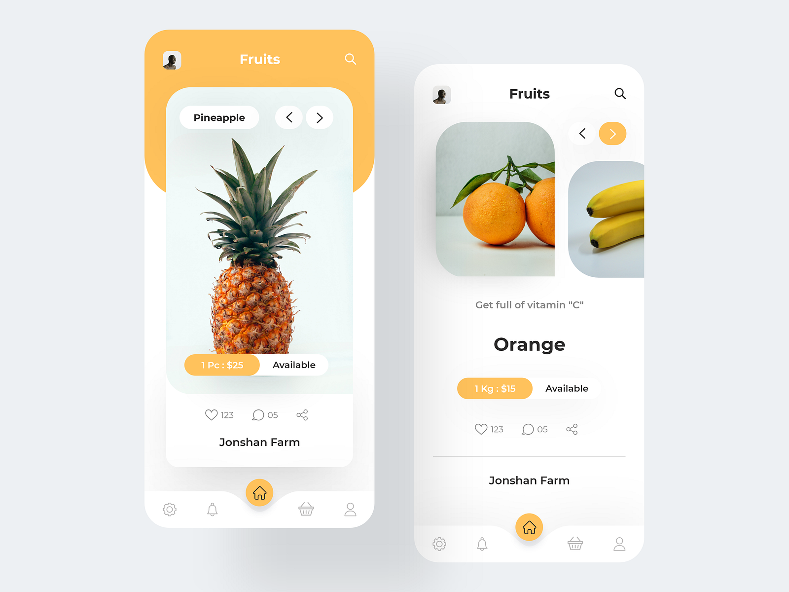 Fruits App by Manoj Dalvadi for MindInventory on Dribbble