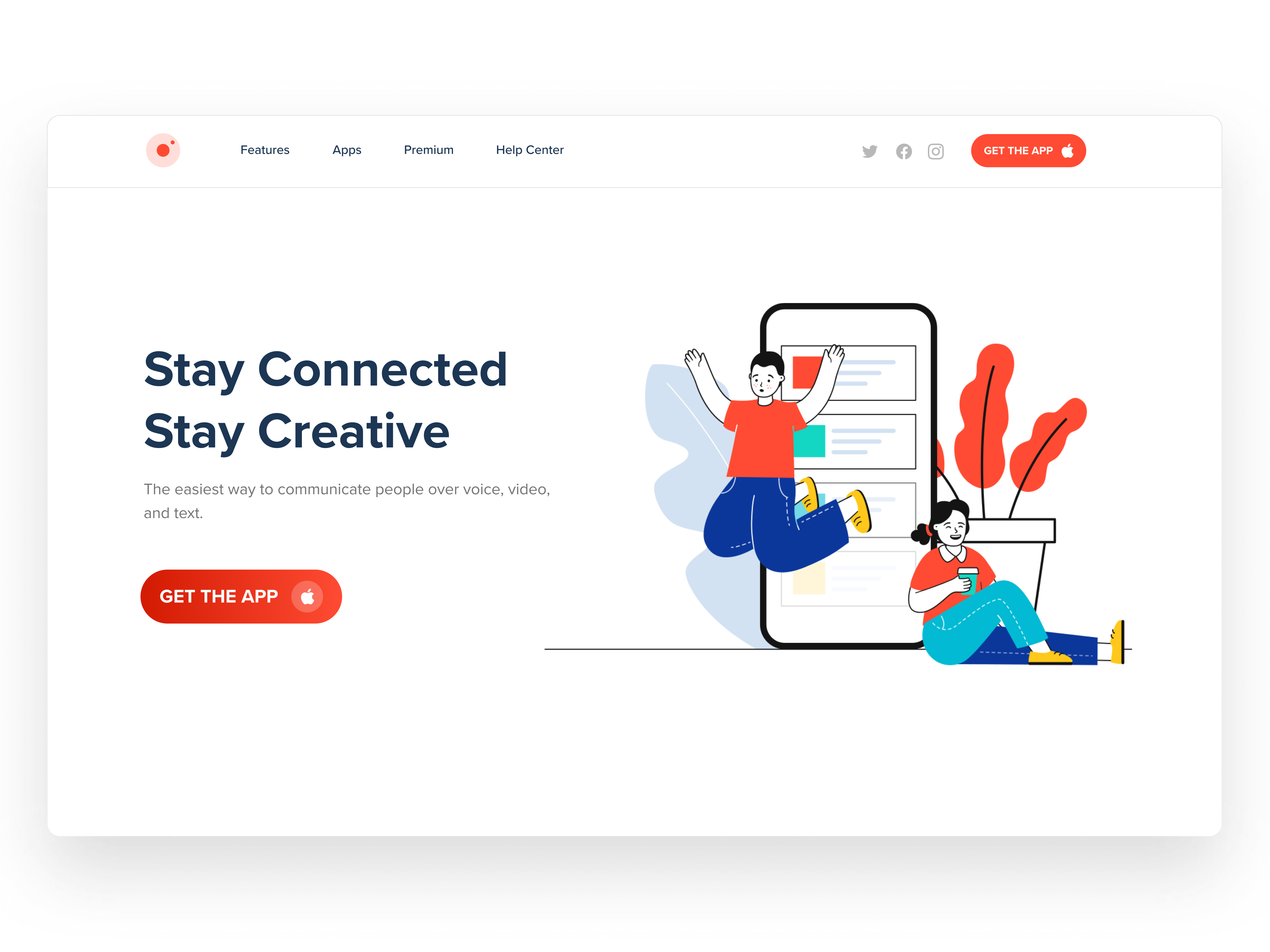App landing page by Sumit Wagh on Dribbble