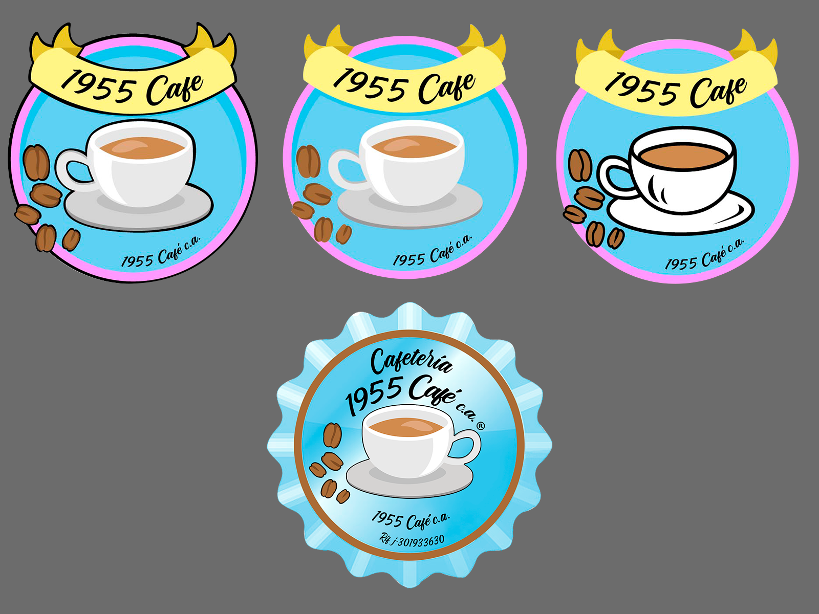 logo cafe by waluff_1999 on Dribbble