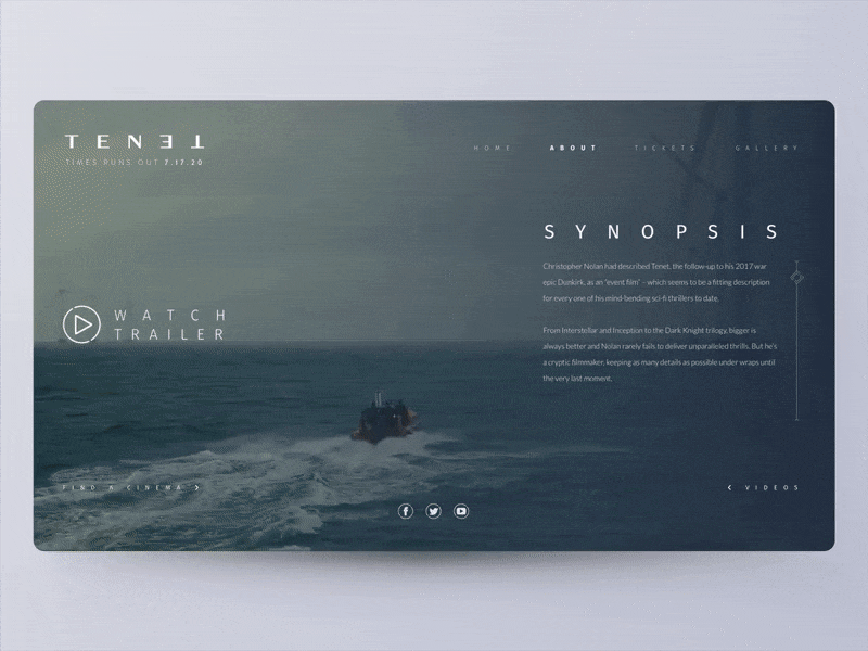 Tenet by Cayetano Gros on Dribbble