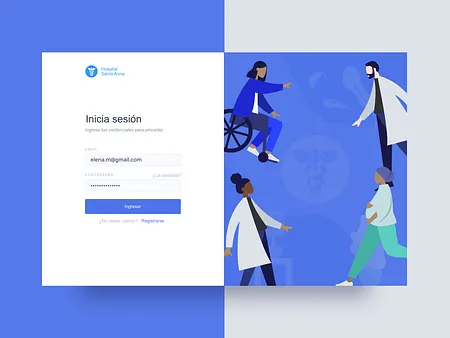 Browse thousands of Hospital Login images for design inspiration | Dribbble