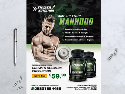 Food Supplement Product Flyer by Muhammad irvan on Dribbble