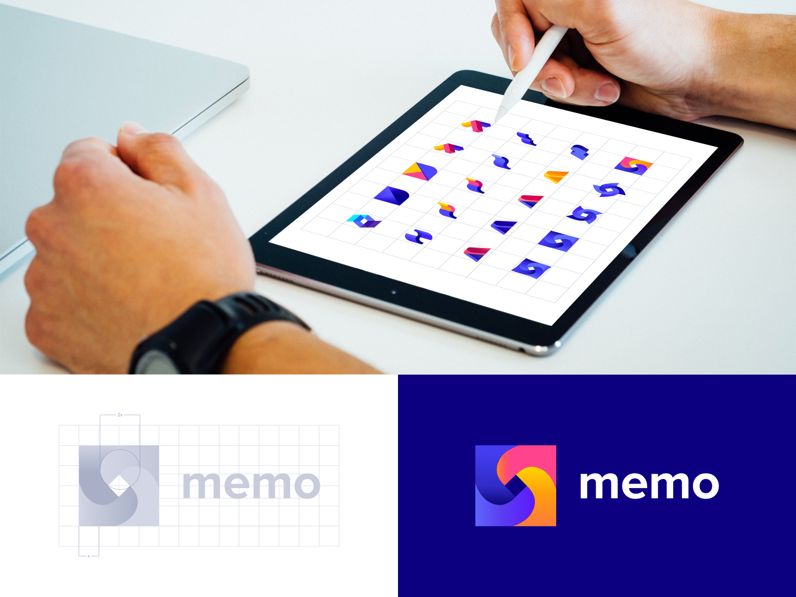 MEMO Logo Concept by Outcrowd on Dribbble