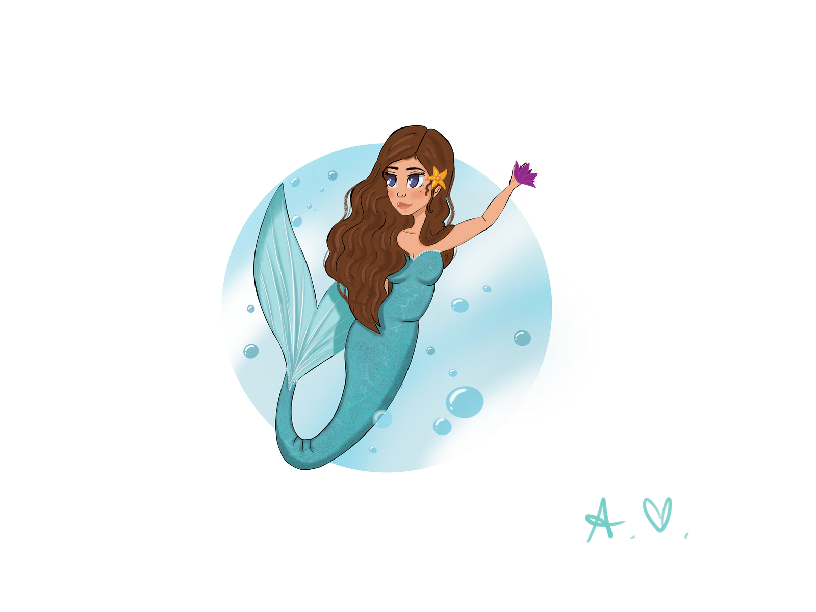 Mermaid by Aneta Vlášková on Dribbble