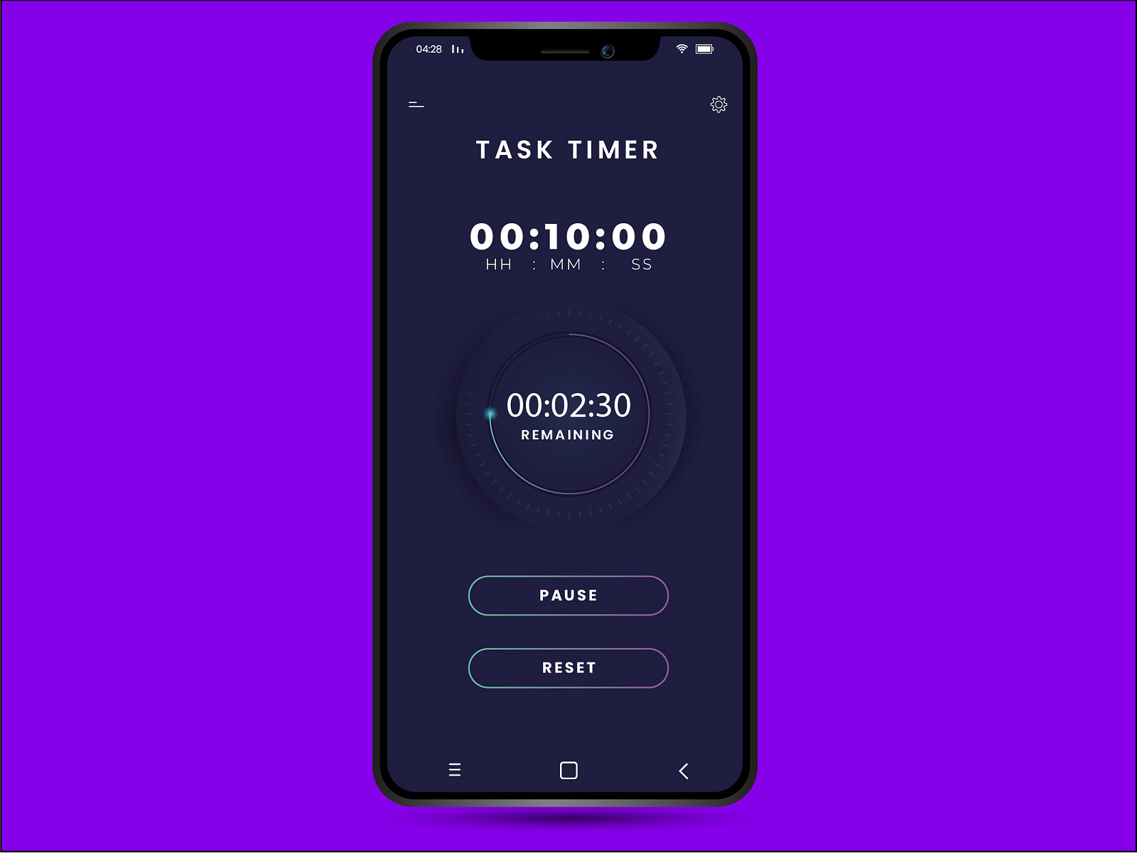 Timer App UI by Vince Cyriac on Dribbble