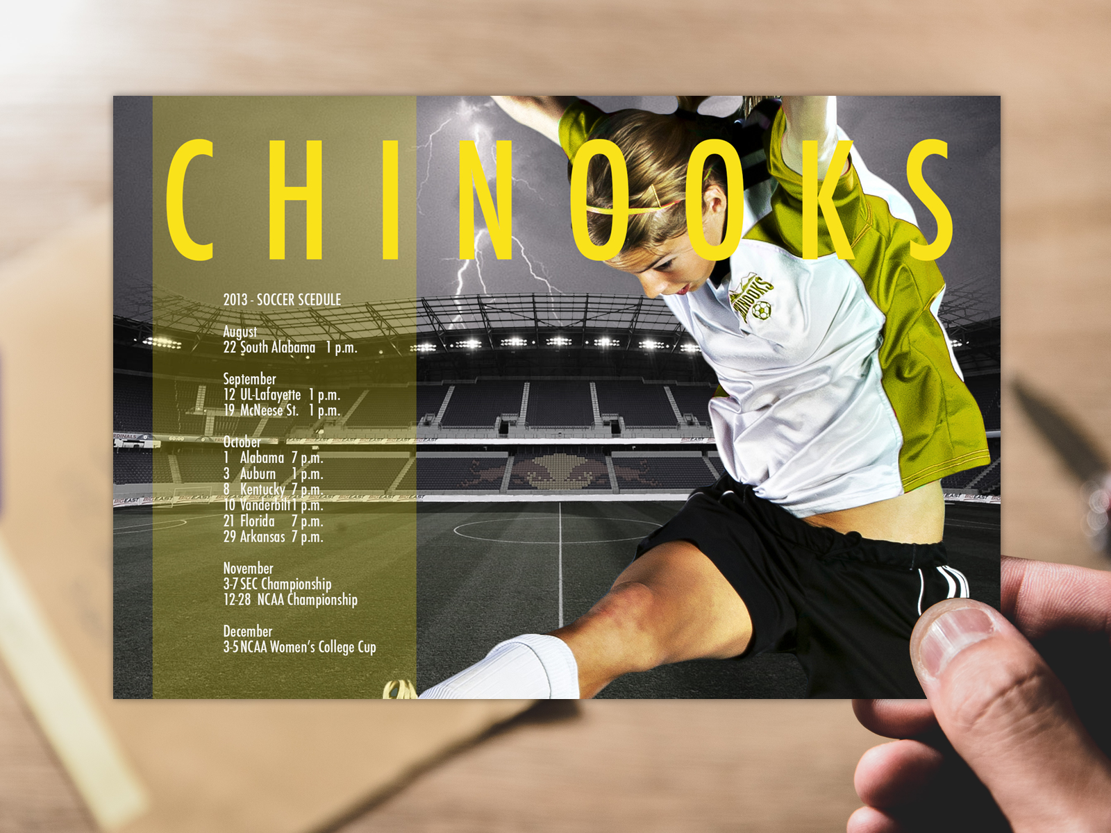 Chinooks Post Card by Hannah Ahern on Dribbble