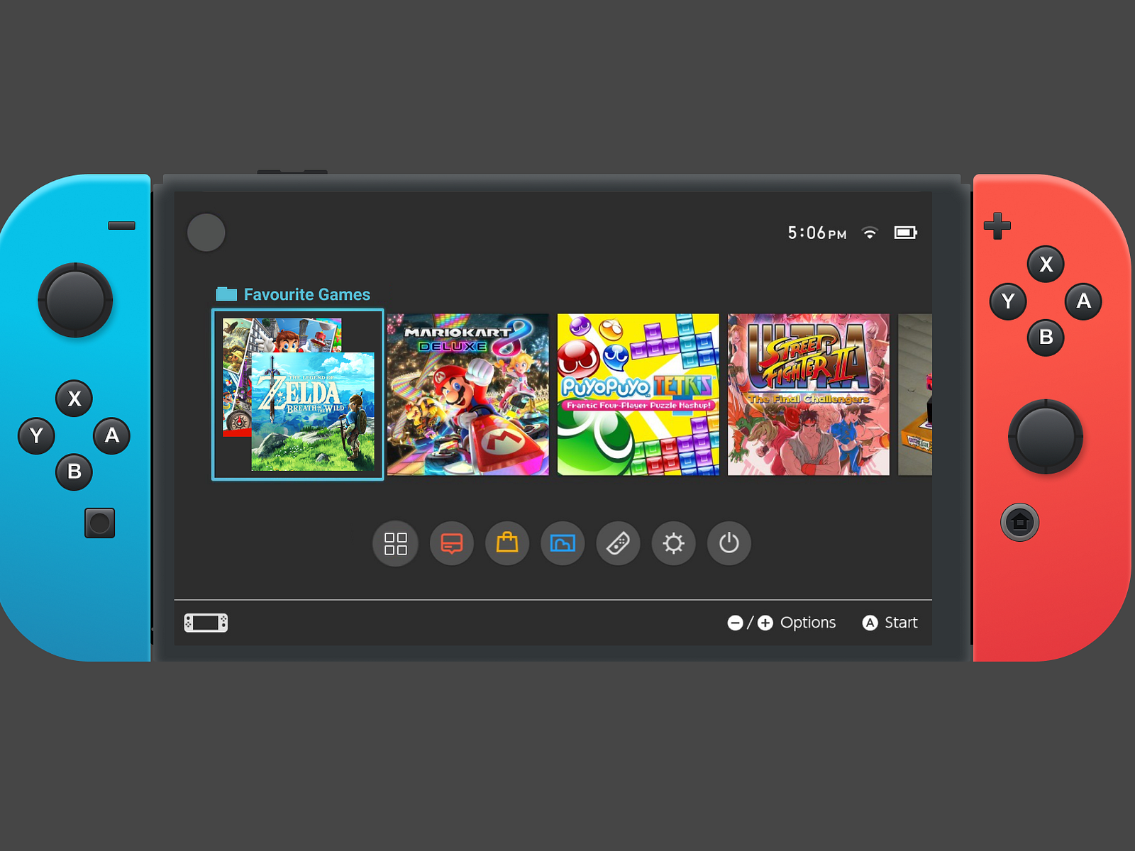 Nintendo Switch - Basic UI/UX Improvements I by Luke Frayling on Dribbble