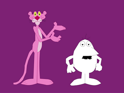 Pink Panther and His Little Friend by Priyanka Roy Choudhury on Dribbble