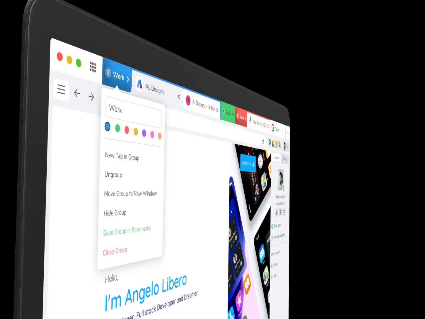 Google Chrome Redesign Animation by Angelo Libero Designs on Dribbble
