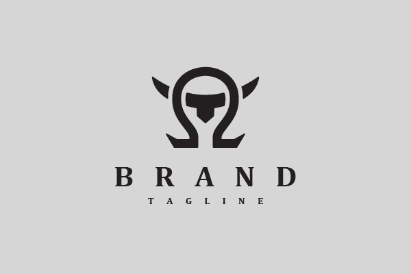 Omega Bull Logo by Dovs on Dribbble