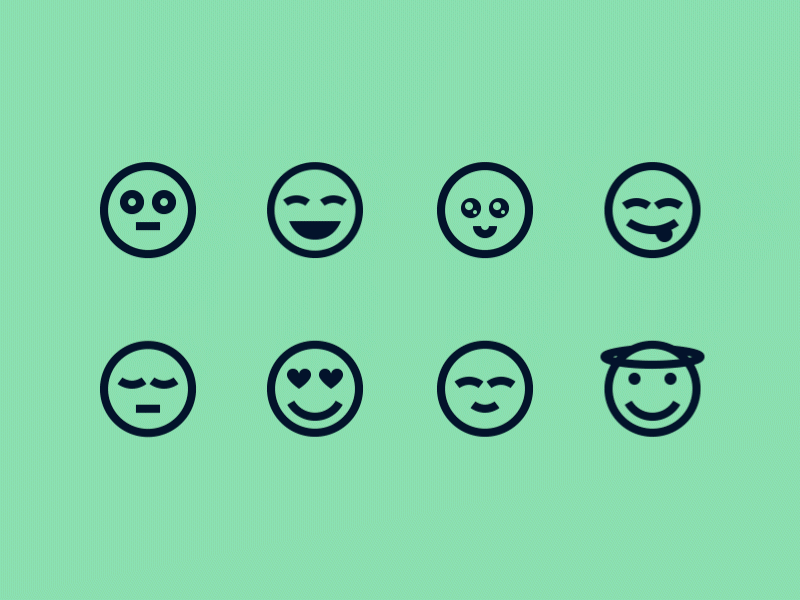 Animated emoji by Samuel Golde for Icons8 on Dribbble
