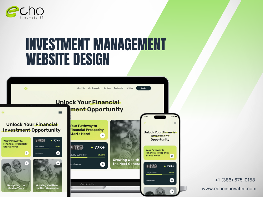Investment Management Website Design by Echoinnovate IT - Mobile App ...